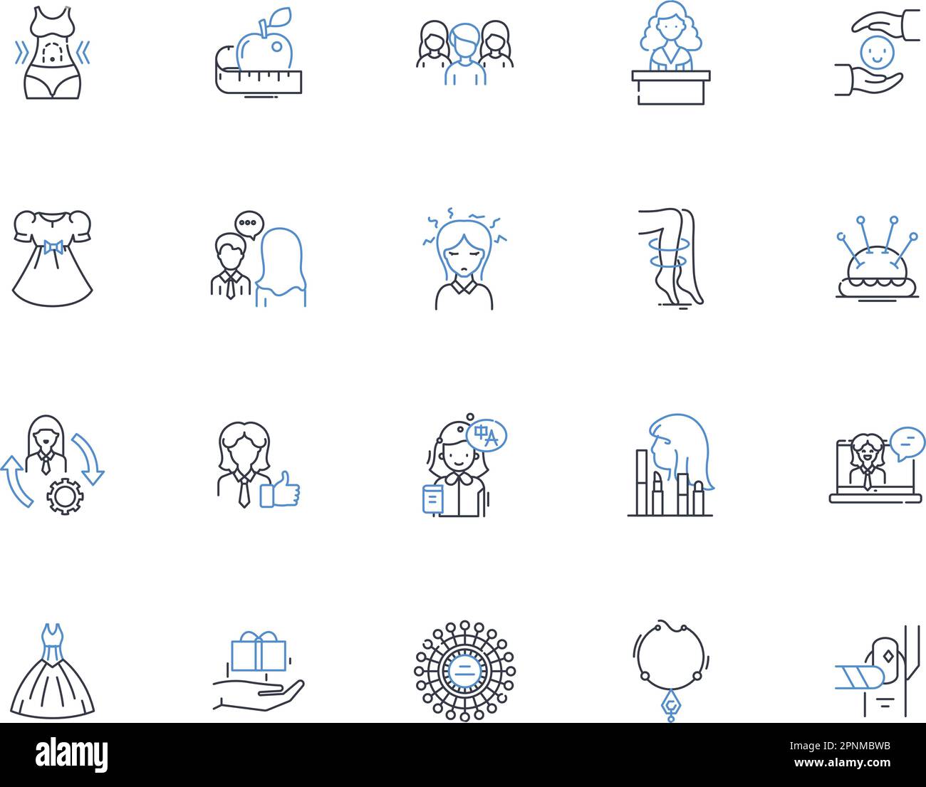 Sisters line icons collection. Bond, Support, Loyalty, Love, Friendship ... Sisters line icons collection. Bond, Support, Loyalty, Love, Friendship ...