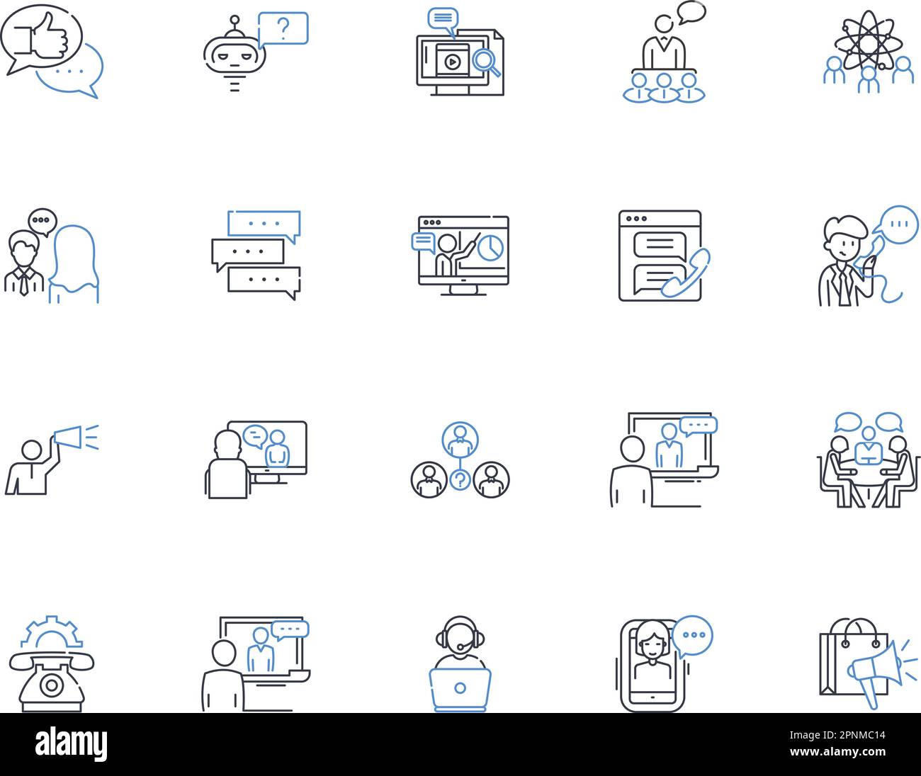 Declaration line icons collection. Liberty, Independence, Sovereignty ...