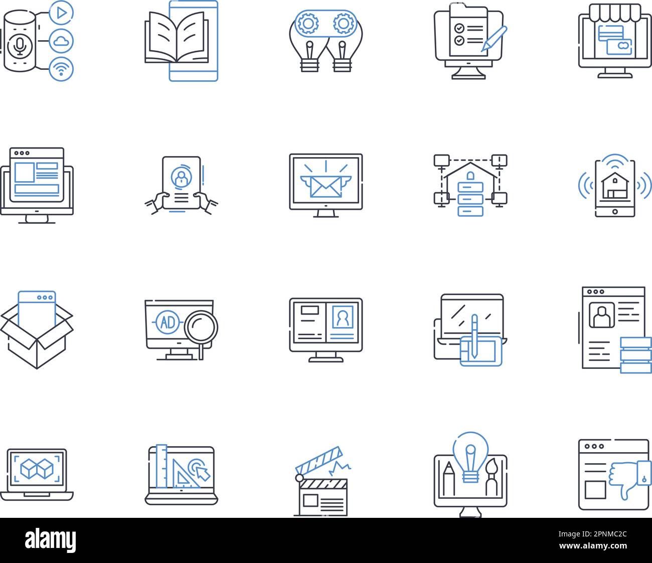 Cyber security line icons collection. Encryption, Firewall, Malware ... Cyber security line icons collection. Encryption, Firewall, Malware ...