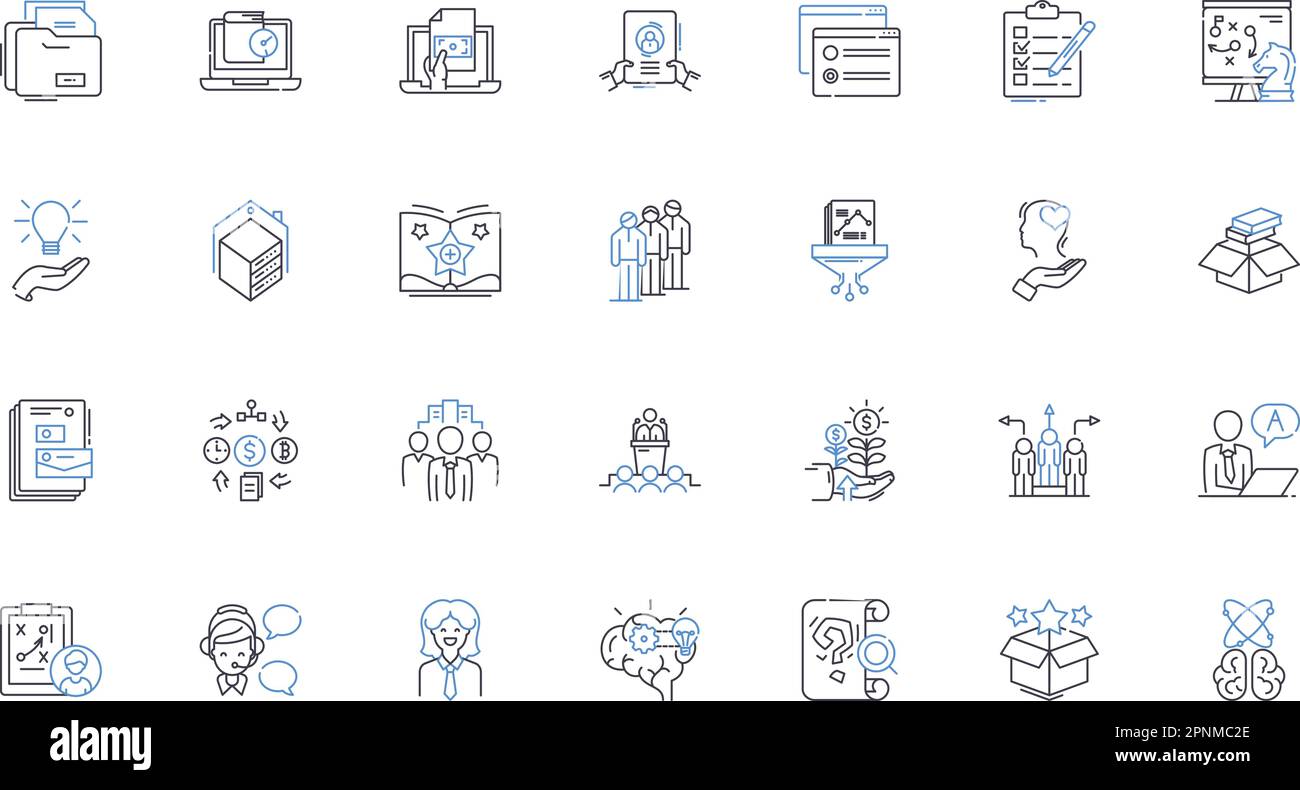 Supply service line icons collection. Delivery, Logistics, Inventory ...