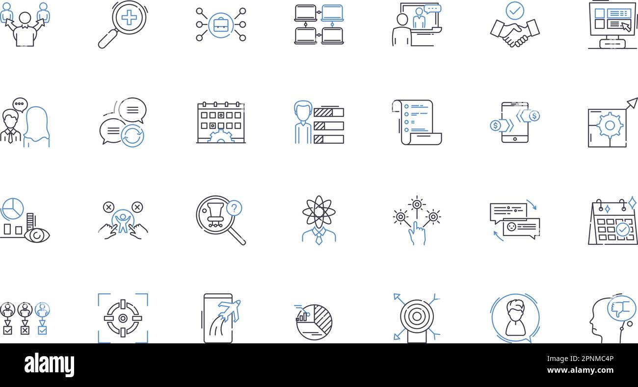 Congruence alignment line icons collection. Harmony, Consistency ...