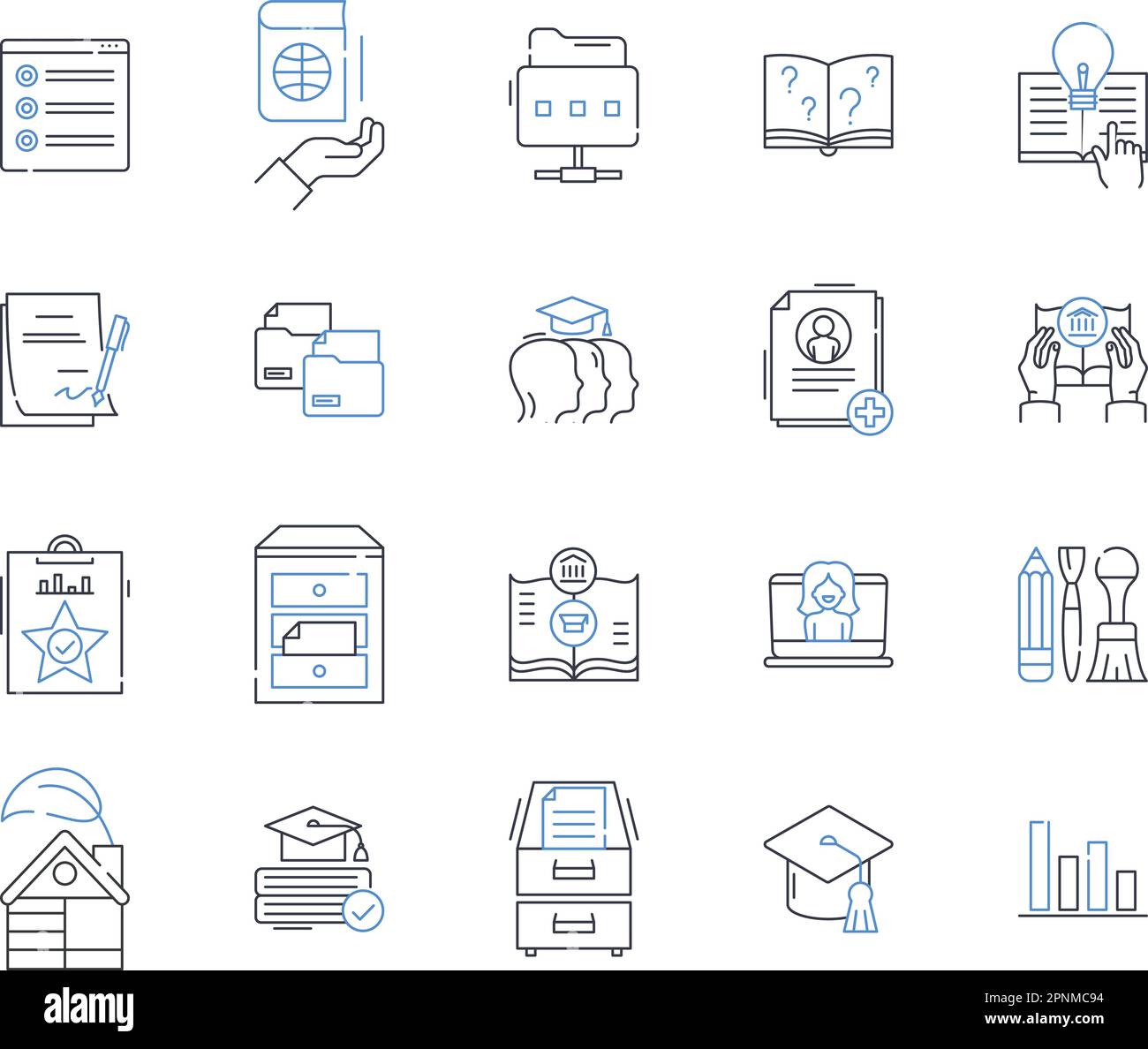 enrichment line icons collection. Empowerment, Progress, Development ...