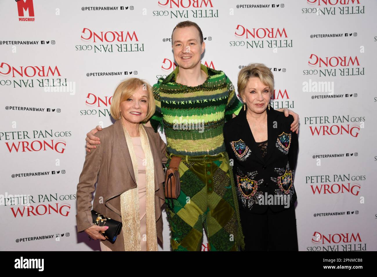 New York, USA. 19th Apr, 2023. Cathy Rigby, Greg Tannahill and Debra ...