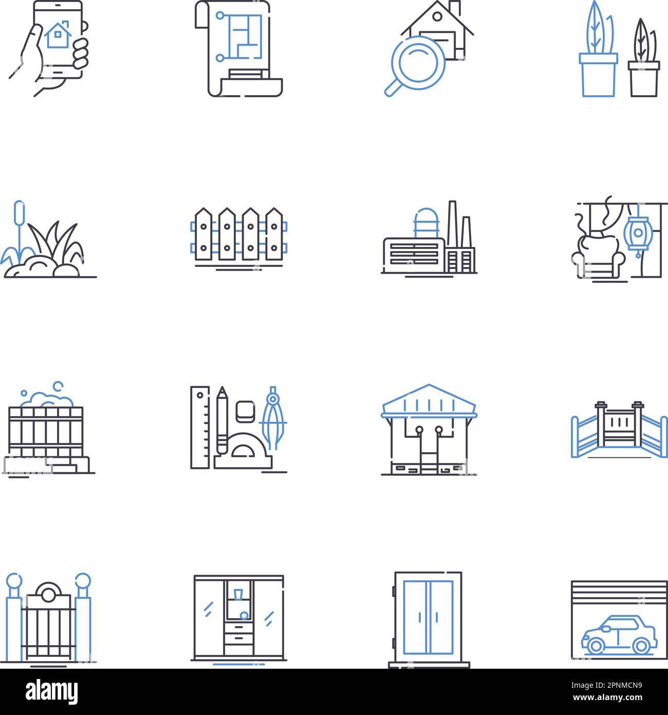 Refurnishing line icons collection. Renovation, Restoration, Upcycling ...