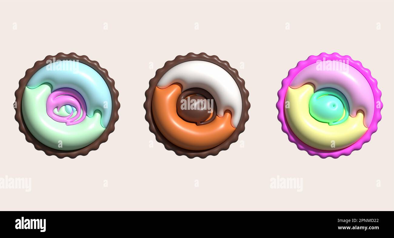 Cartoon bread 3d hi-res stock photography and images - Alamy