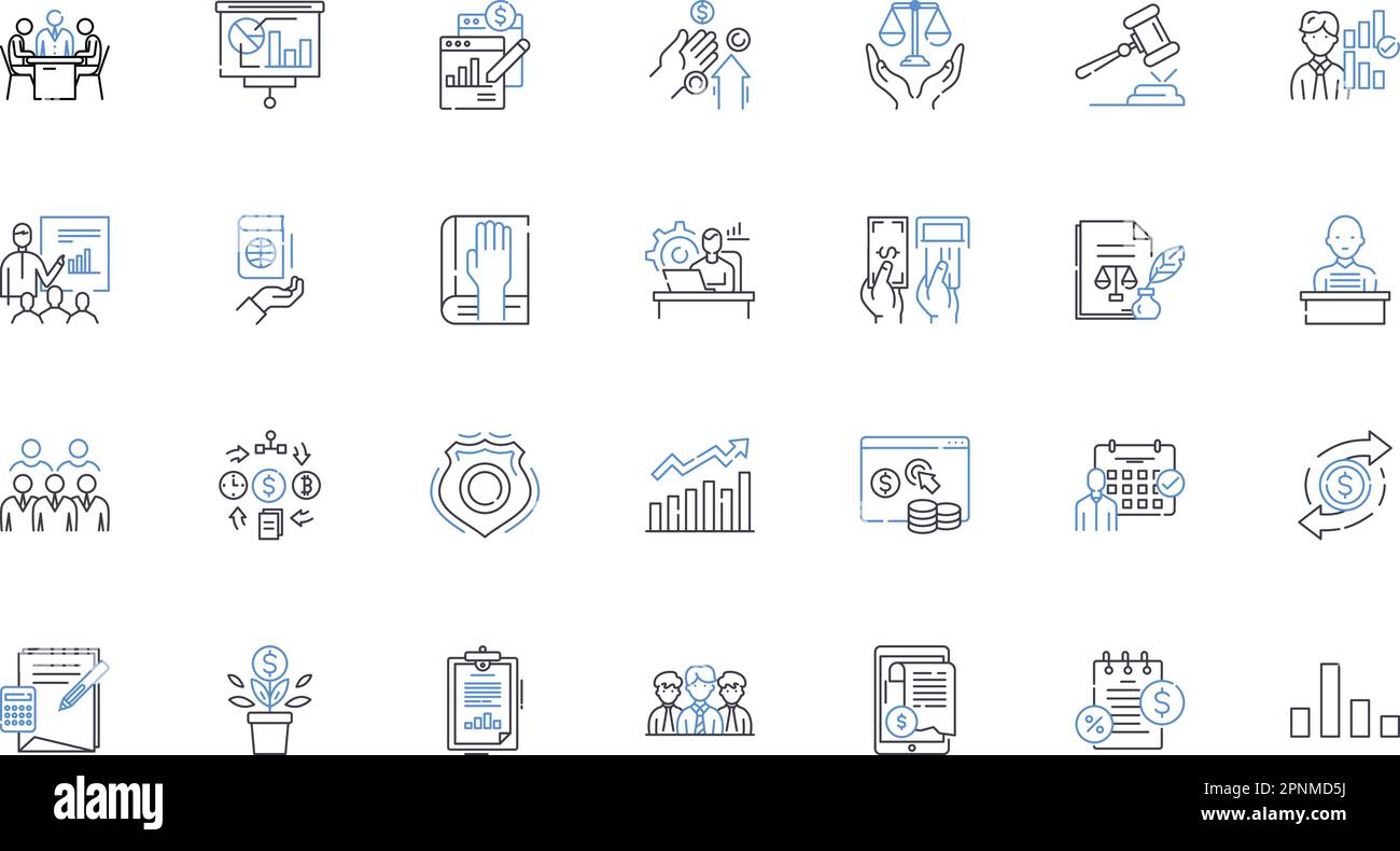 Supply chain management line icons collection. Logistics ...