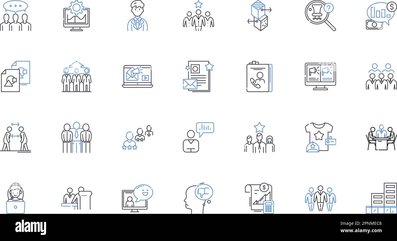 Customer relations line icons collection. Satisfaction, Loyalty ... Customer relations line icons collection. Satisfaction, Loyalty ...