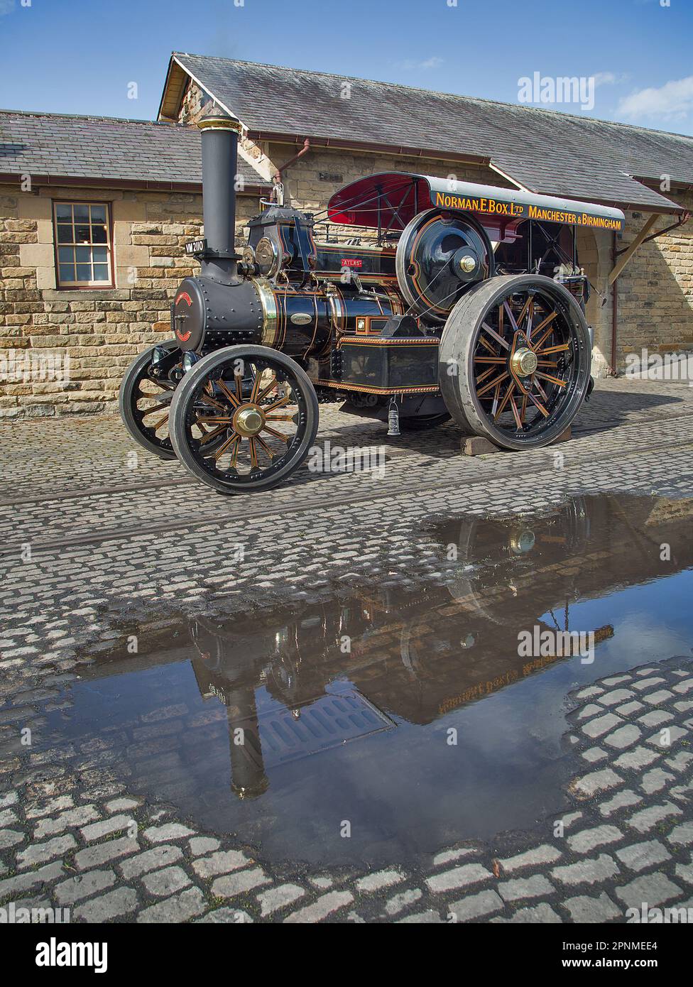 Fowler Road Locomotive Atlas Beamish Stock Photo - Alamy