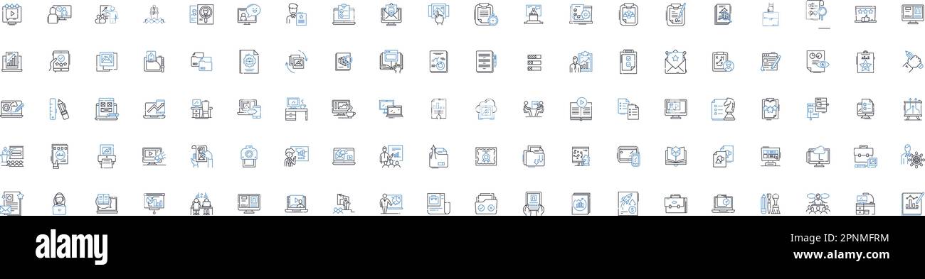 Performance line icons collection. Prodigy, Excellence, Skill, Artistry ... Performance line icons collection. Prodigy, Excellence, Skill, Artistry ...