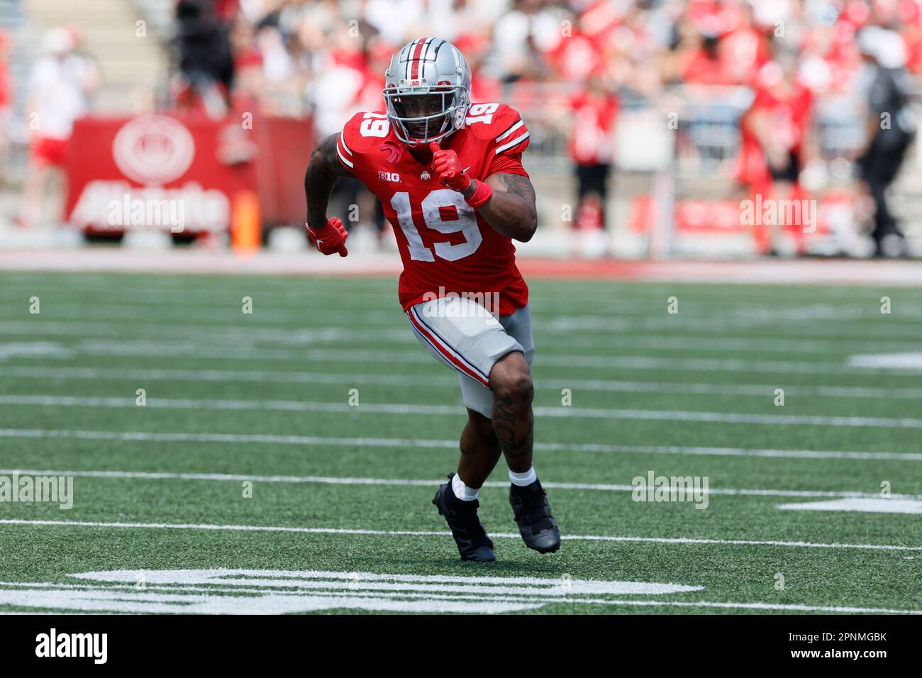 Ohio State running back Chip Trayanum plays during their NCAA college ...