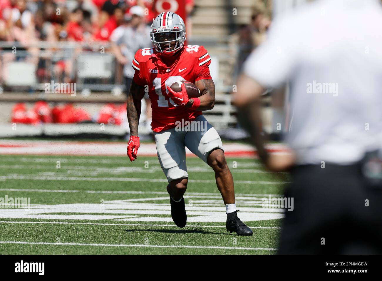 Ohio State running back Chip Trayanum plays during their NCAA college ...