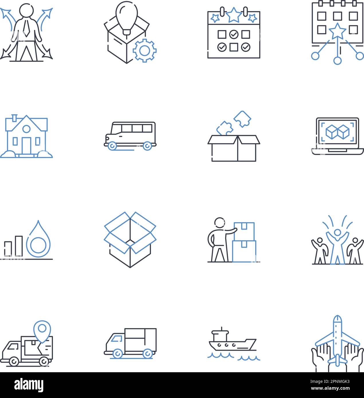 Adjudication line icons collection. Litigation, Judgment, Arbitration ...