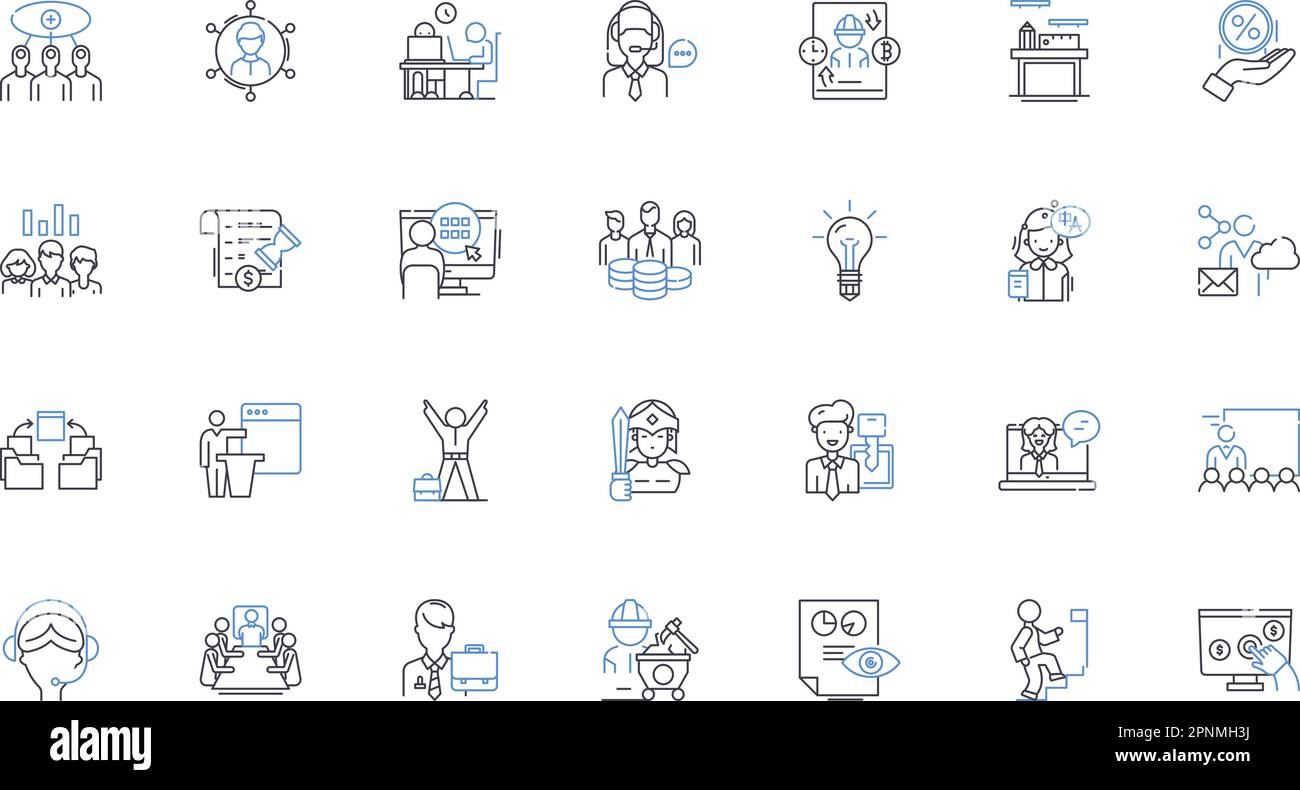 Human capital line icons collection. Talent, Workforce, Personnel ...