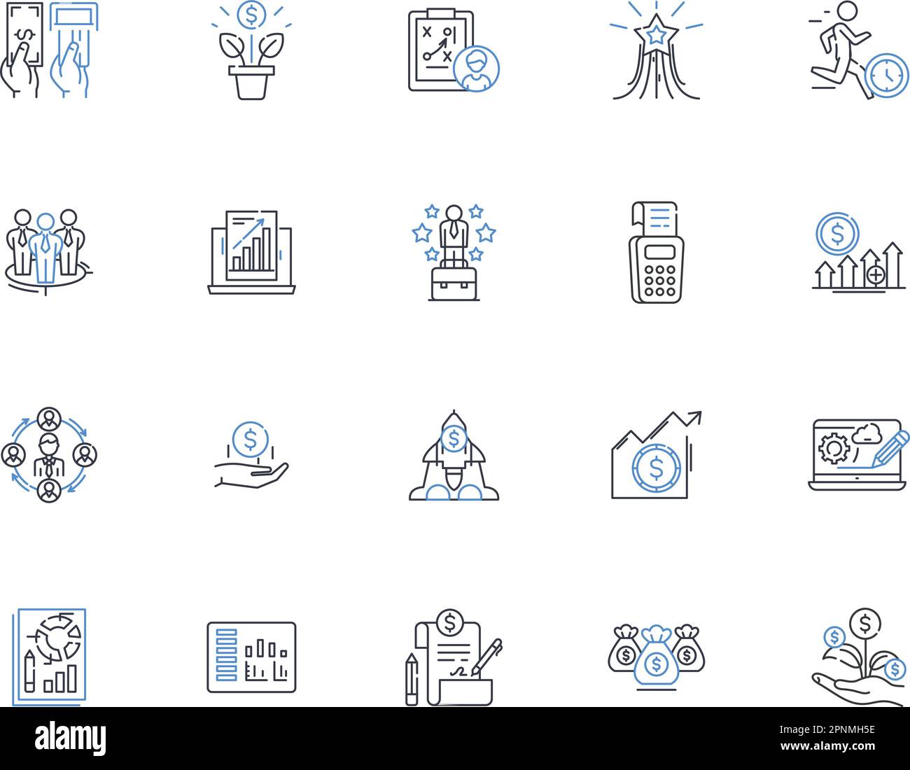 Property price line icons collection. Valuation, Market, Assessment ...