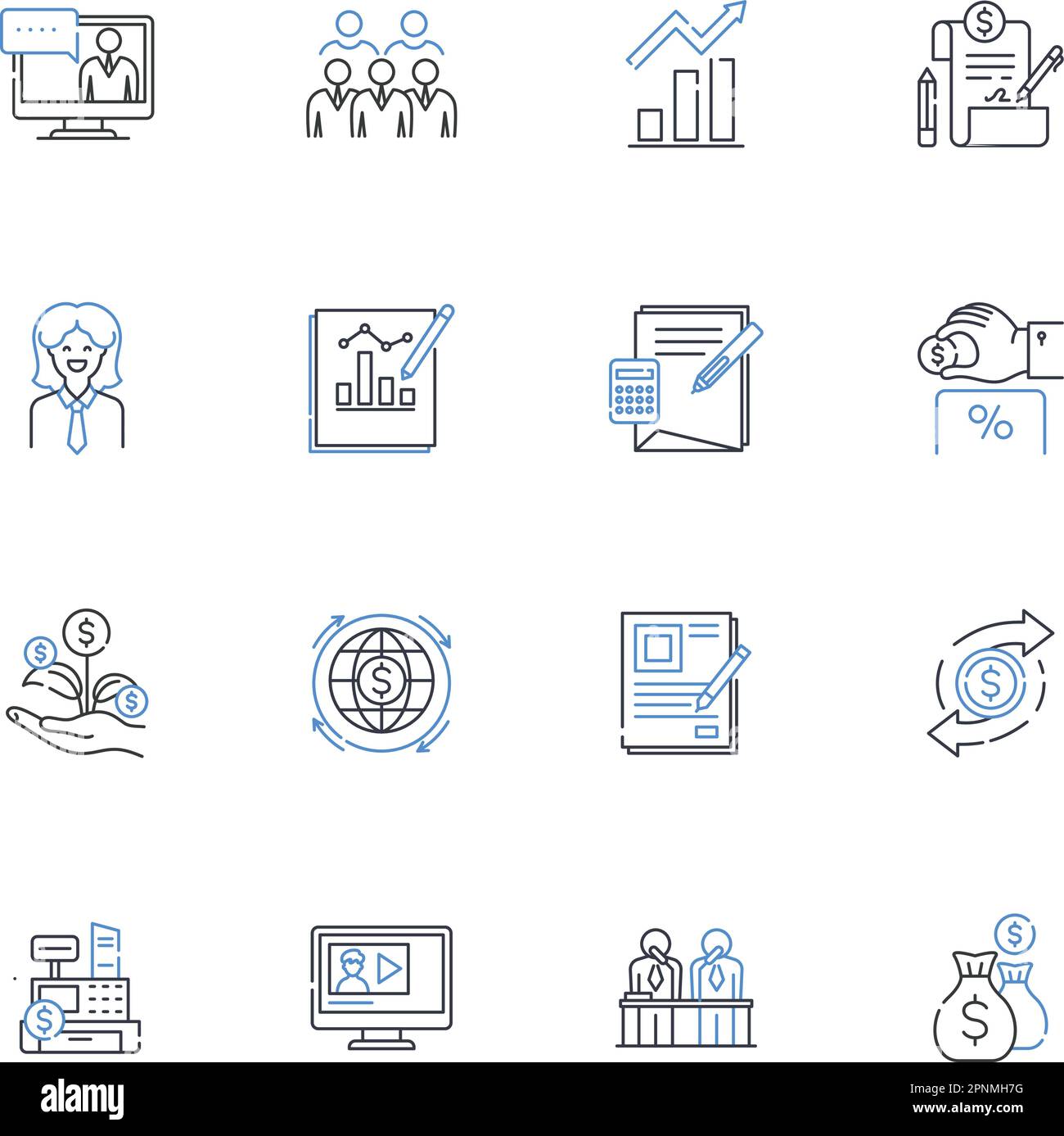 Evaluation Line Icons Collection Analysis Assessment Appraisal Audit Rating Review Rating