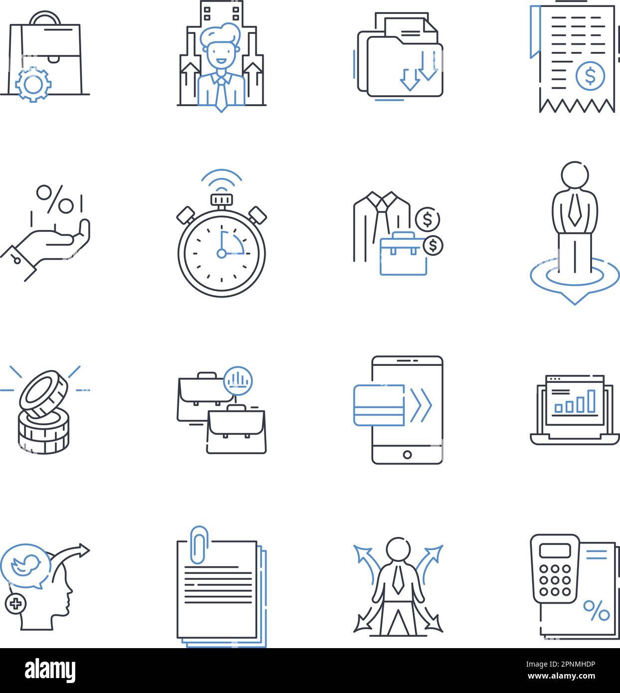 Saving Line Icons Collection Thrift Budgeting Economizing