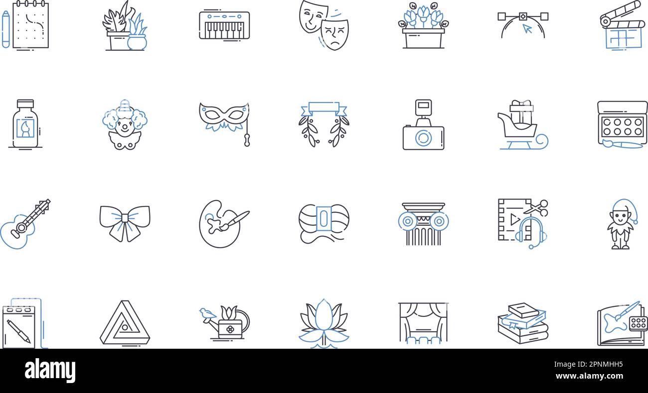 Visionary creators line icons collection. Creator, Innovator, Pier ... Visionary creators line icons collection. Creator, Innovator, Pier ...