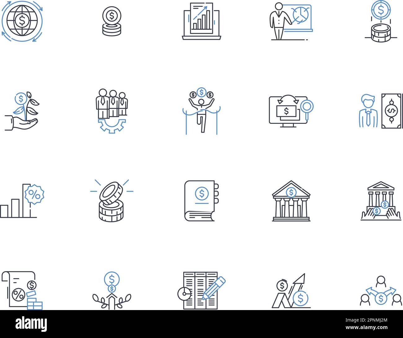 Advance line icons collection. Progress, Forward, Growth, Development, Innovation, Improvement ...