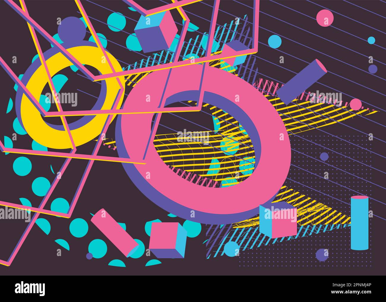 Digital abstract colours Stock Vector Images - Alamy