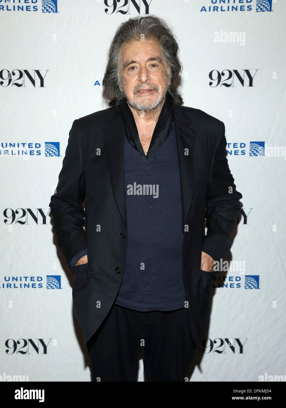 Actor Al Pacino poses backstage before his conversation at the 92nd ...