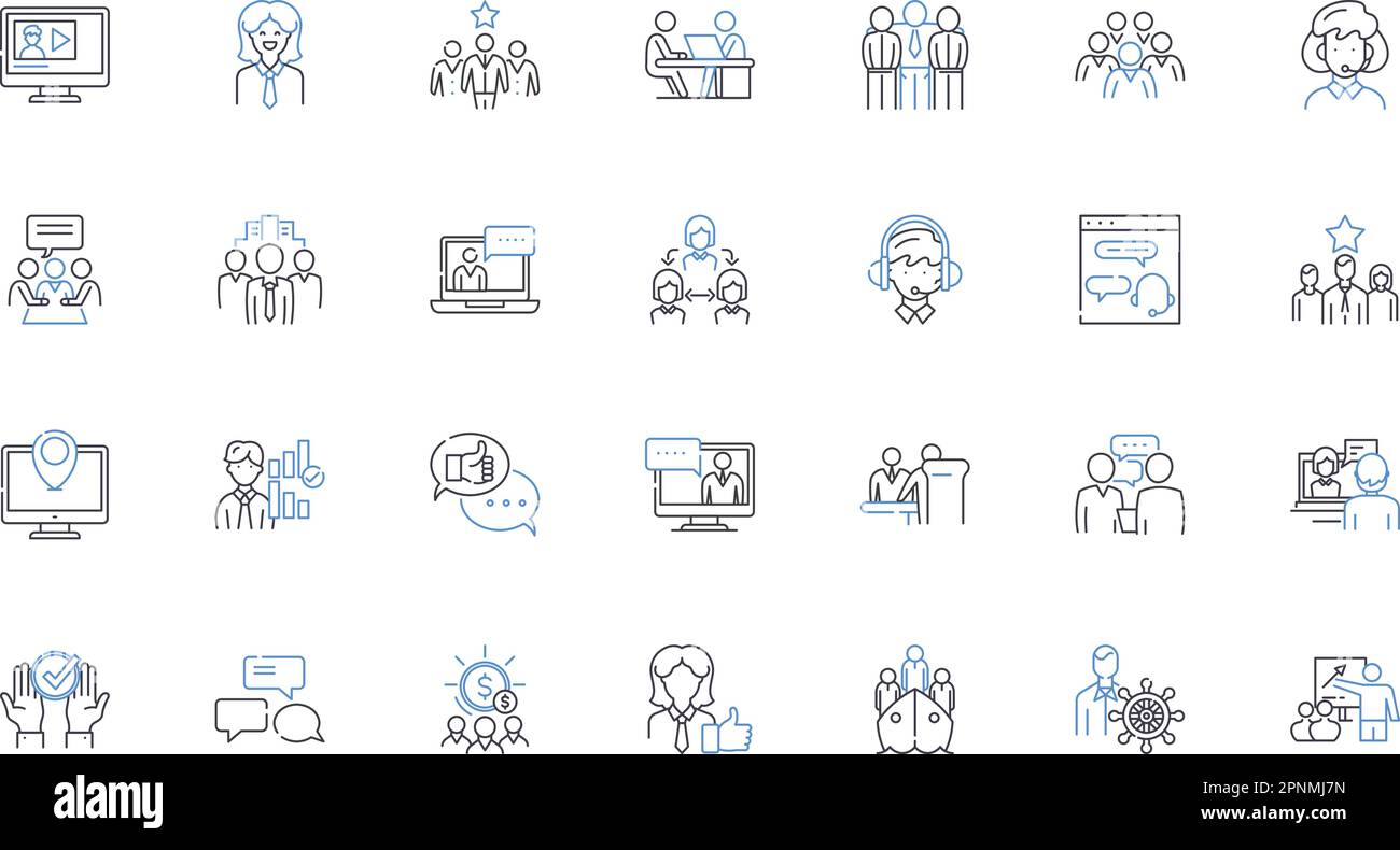 Customer advocacy line icons collection. Loyalty, Advocacy ... Customer advocacy line icons collection. Loyalty, Advocacy ...