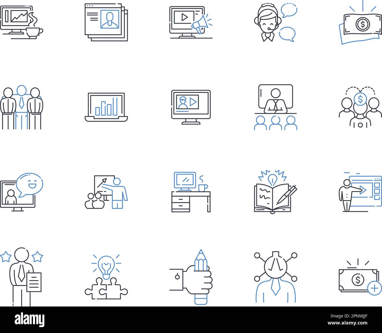 Car premiere line icons collection. Unveiling, Debut, Launch, Showcase, Premiere, Reveal ...