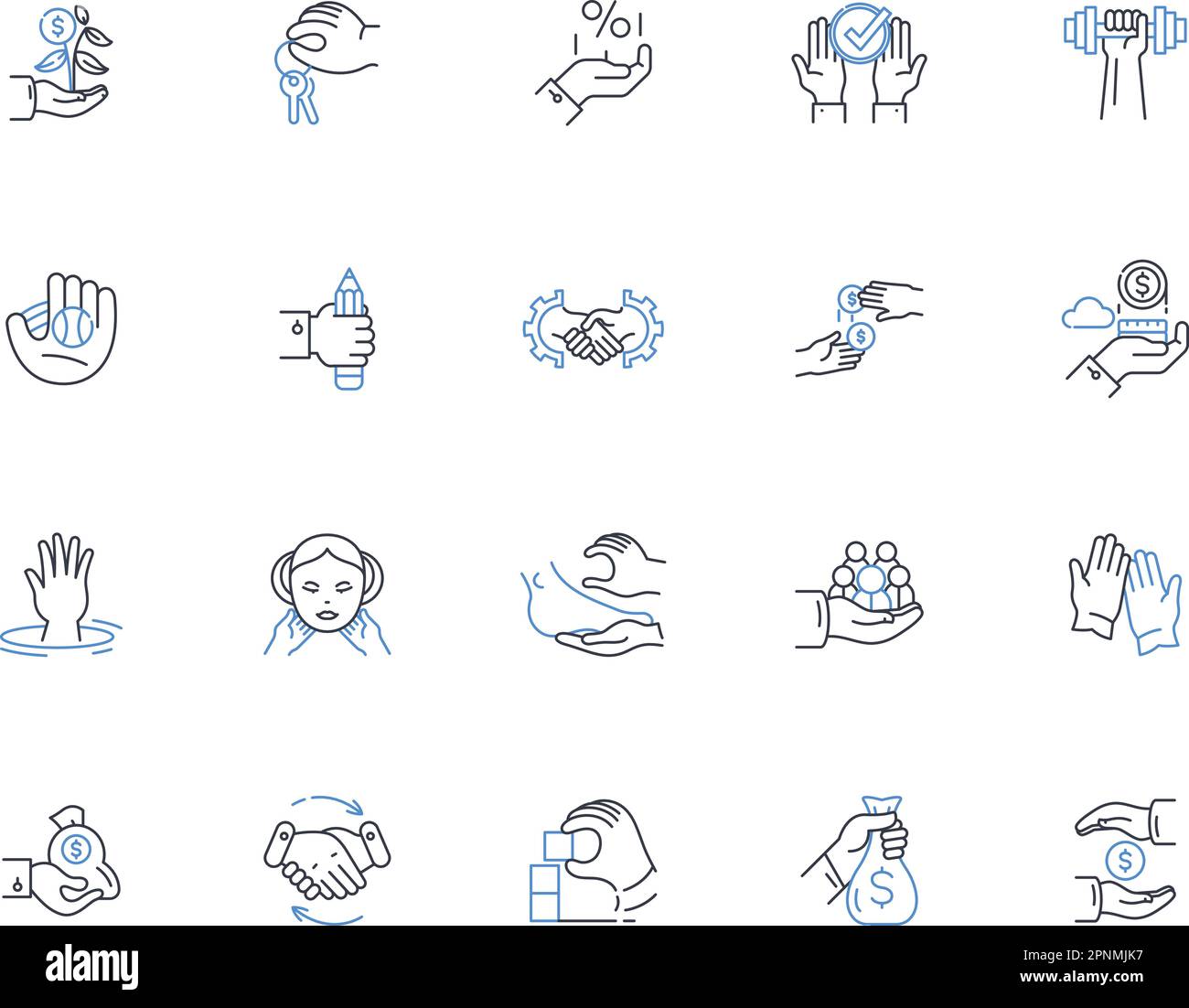 Upswing line icons collection. Improve, Growth, Ascend, Soar, Advance ...