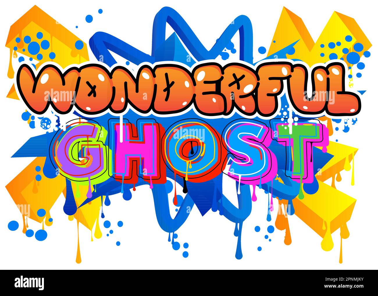 Ghost night painting Stock Vector Images - Alamy