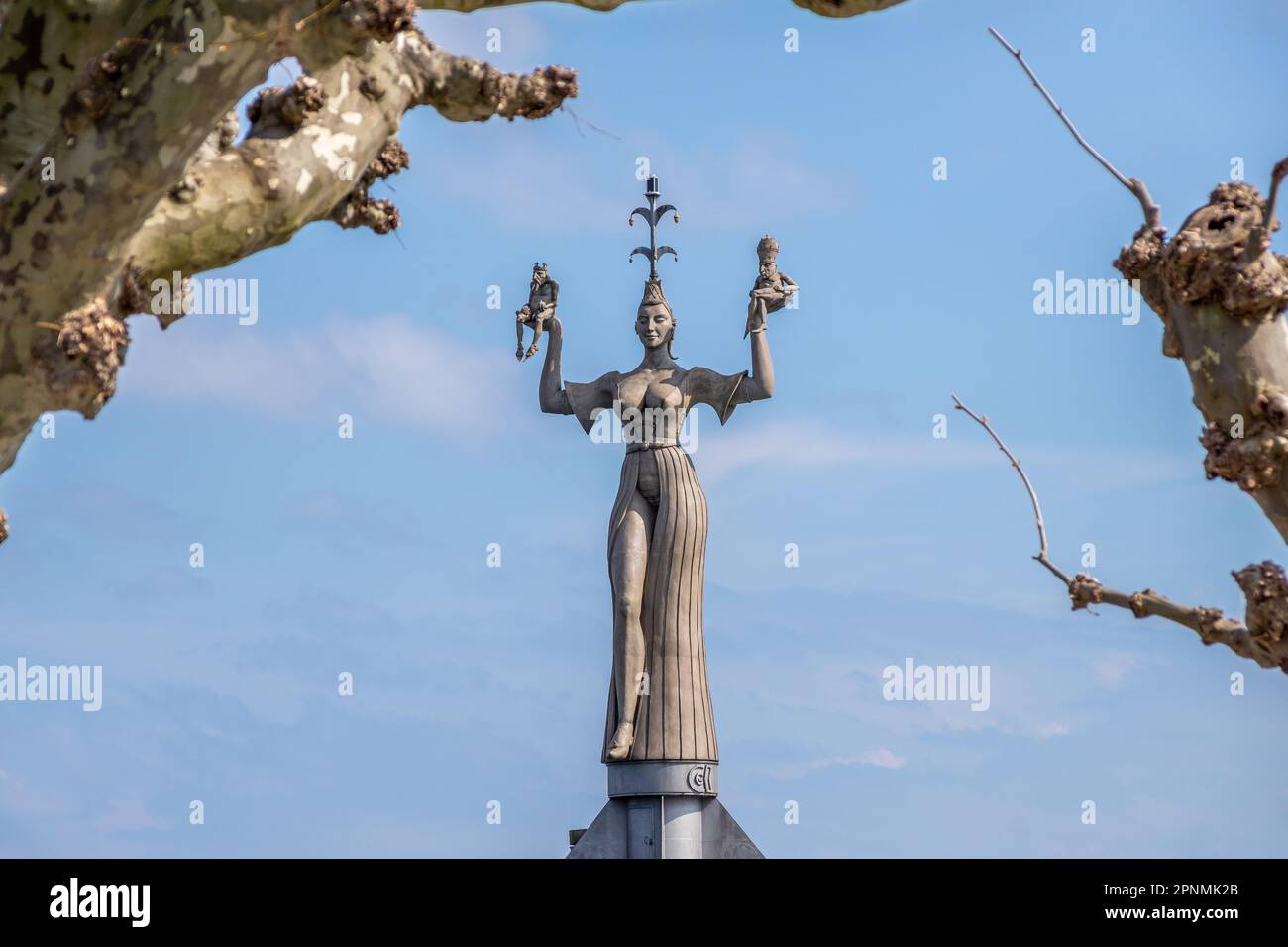 Imperia Constance on the beautiful Lake Constance sunshine and blue sky ...