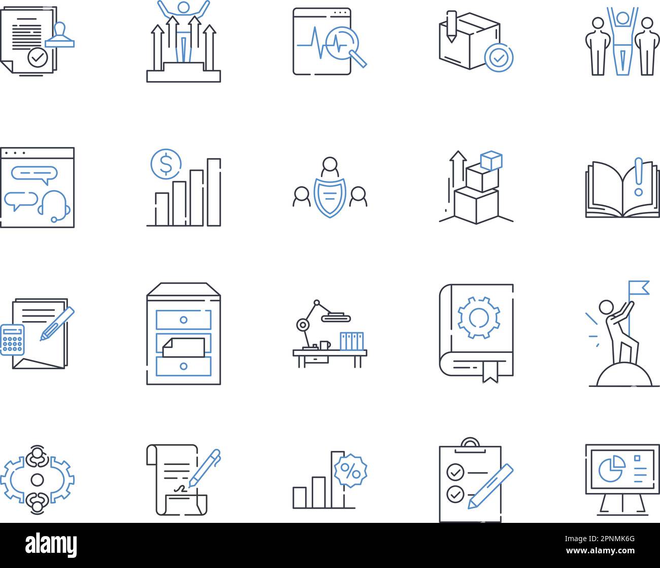 Innovation and improvement line icons collection. Progress, Advancement, Growth, Modernization ...
