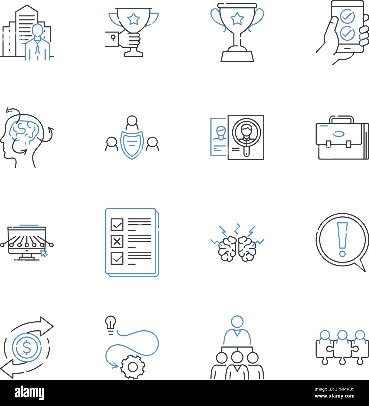 Enterprise growth line icons collection. Expansion, Scale, Advancement ...