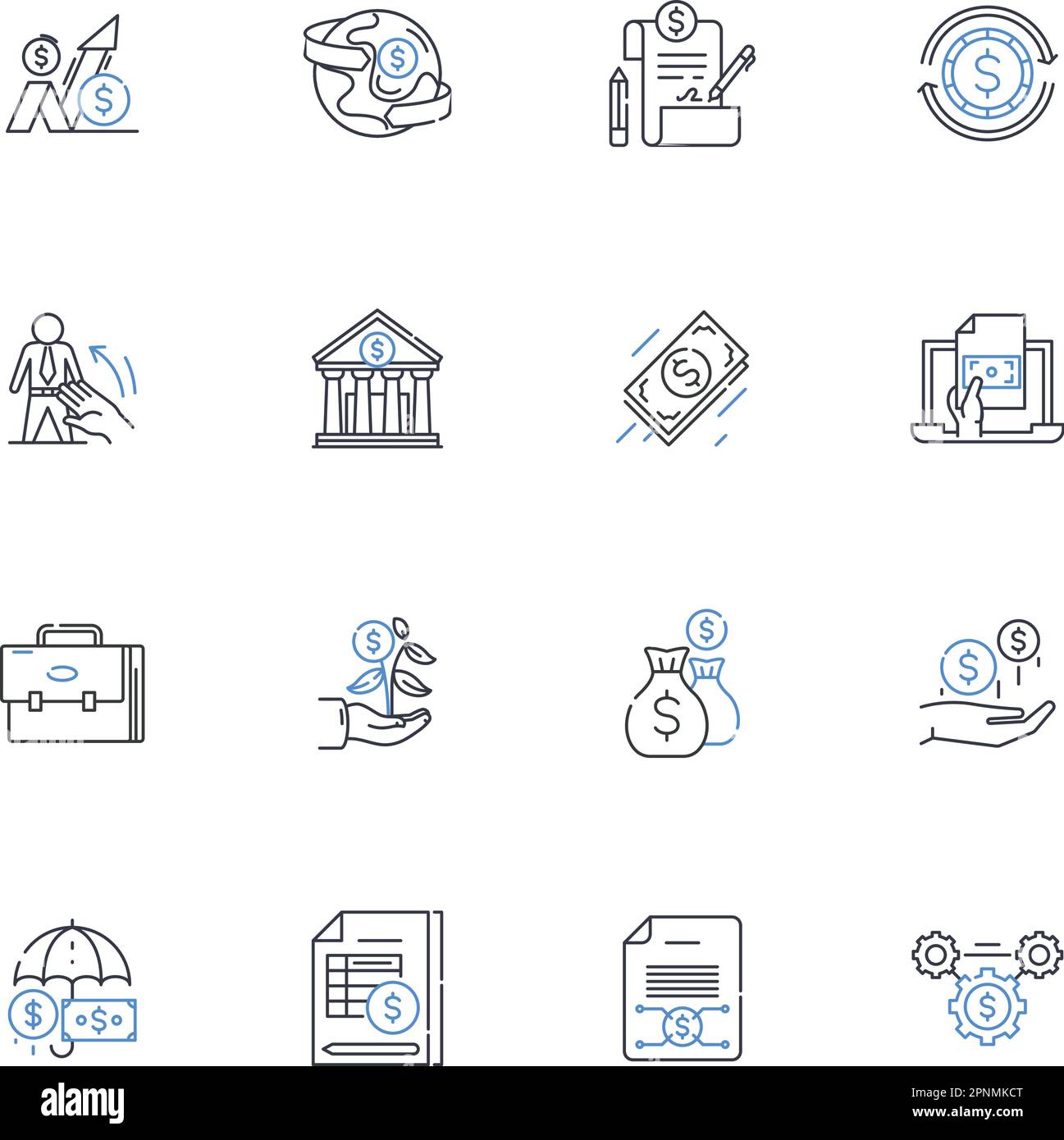 Liability line icons collection. Responsibility, Risk, Accountable ...