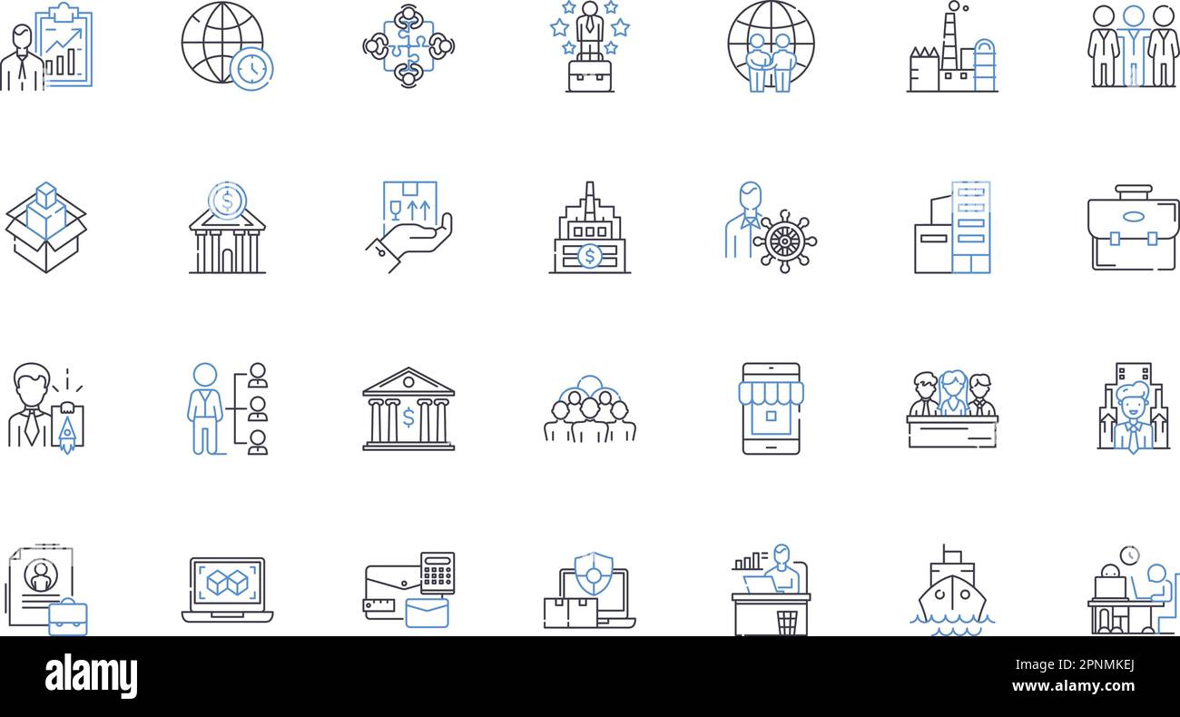 Solution Framework Line Icons Collection Scalability Flexibility Efficiency Agility