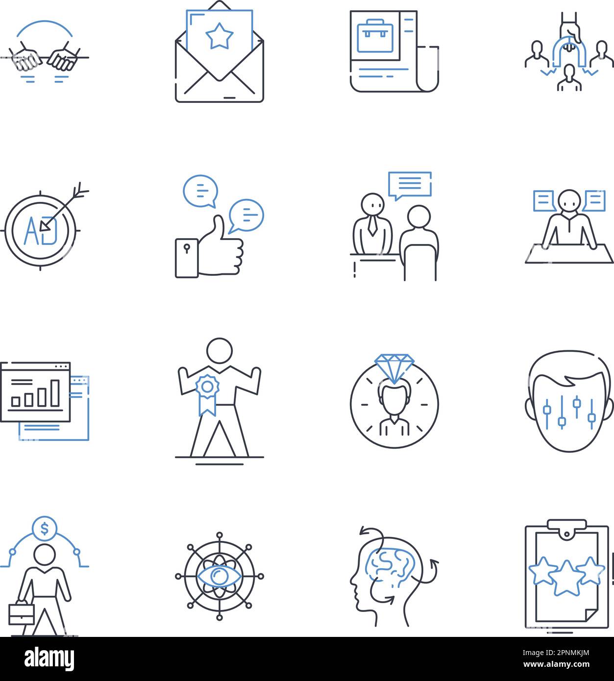 Joint enterprise line icons collection. Conspiracy, Accomplice ...