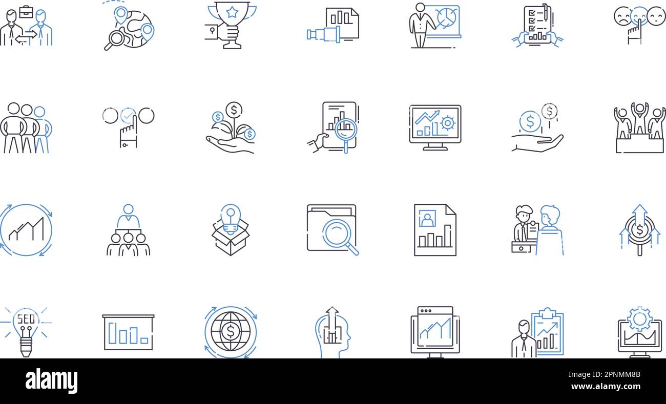 Expansion line icons collection. Growth, Development, Enlargement, Extension, Increase ...