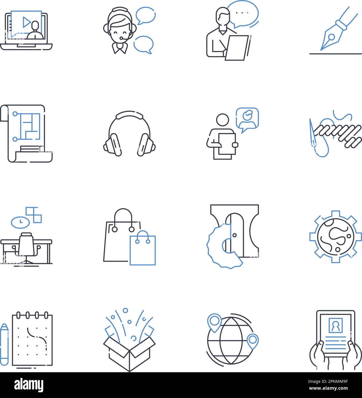 Solo professional line icons collection. Independent, Entrepreneur ...