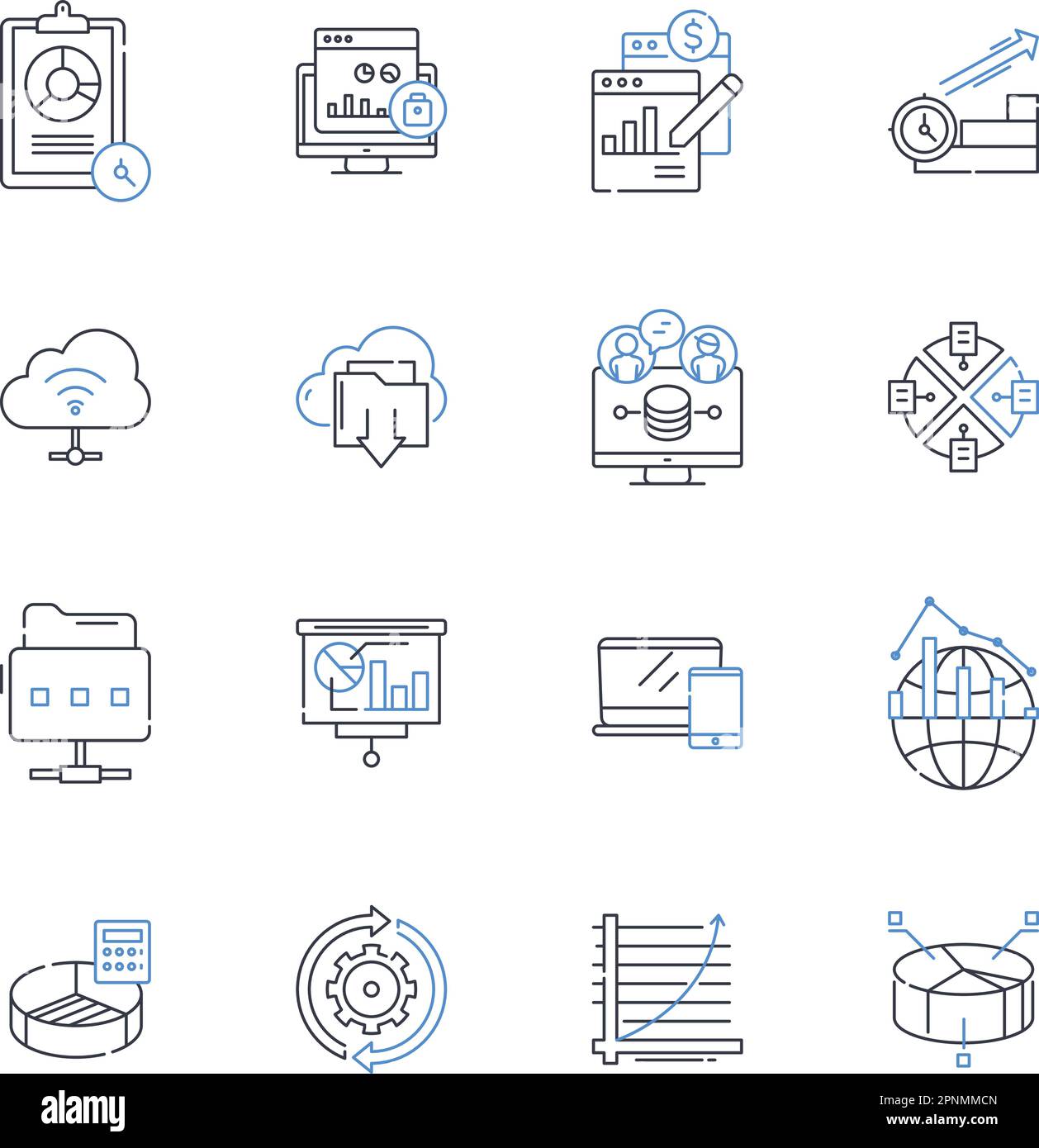 Branding and identity line icons collection. Logo, Reputation ...