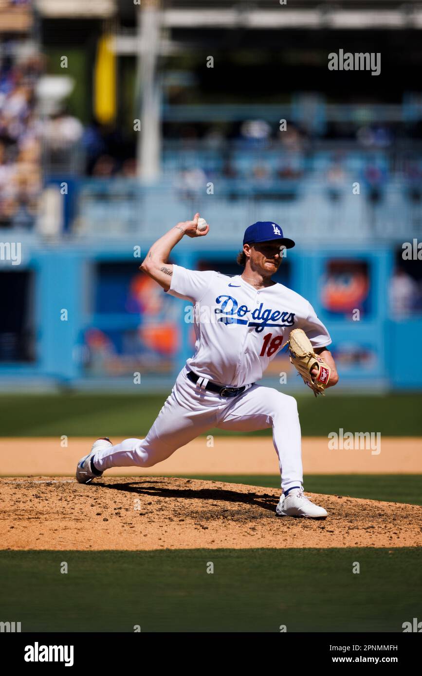 LOS ANGELES, CA - APRIL 19: Los Angeles Dodgers relief pitcher Shelby ...