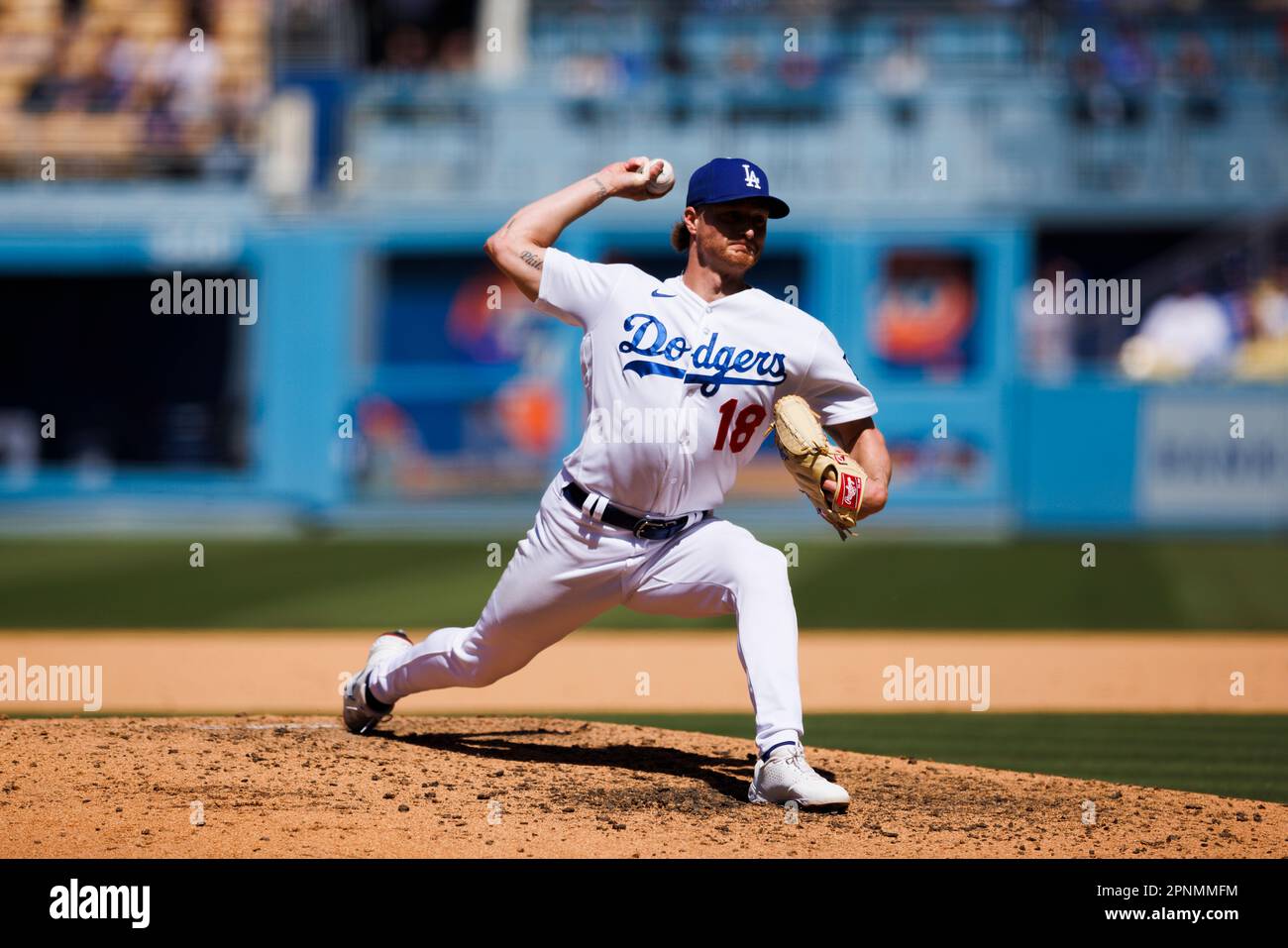 LOS ANGELES, CA - APRIL 19: Los Angeles Dodgers relief pitcher Shelby ...