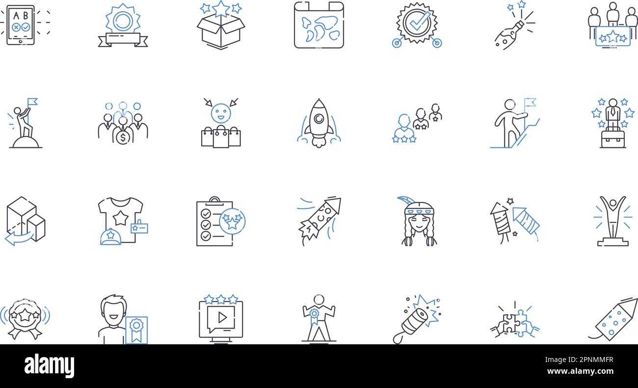 Riches and affluence line icons collection. Wealth, Prosperity ...