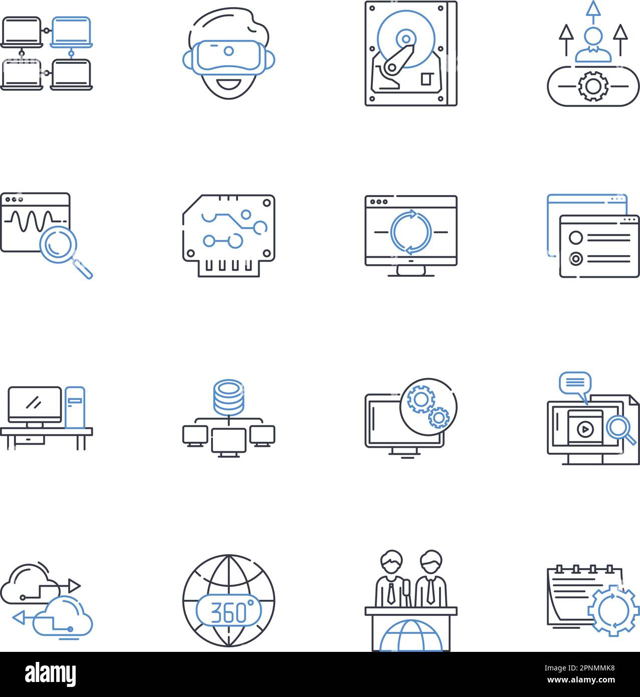Online Marketplace Line Icons Collection E Commerce Digital App Platform Nerk Marketplace