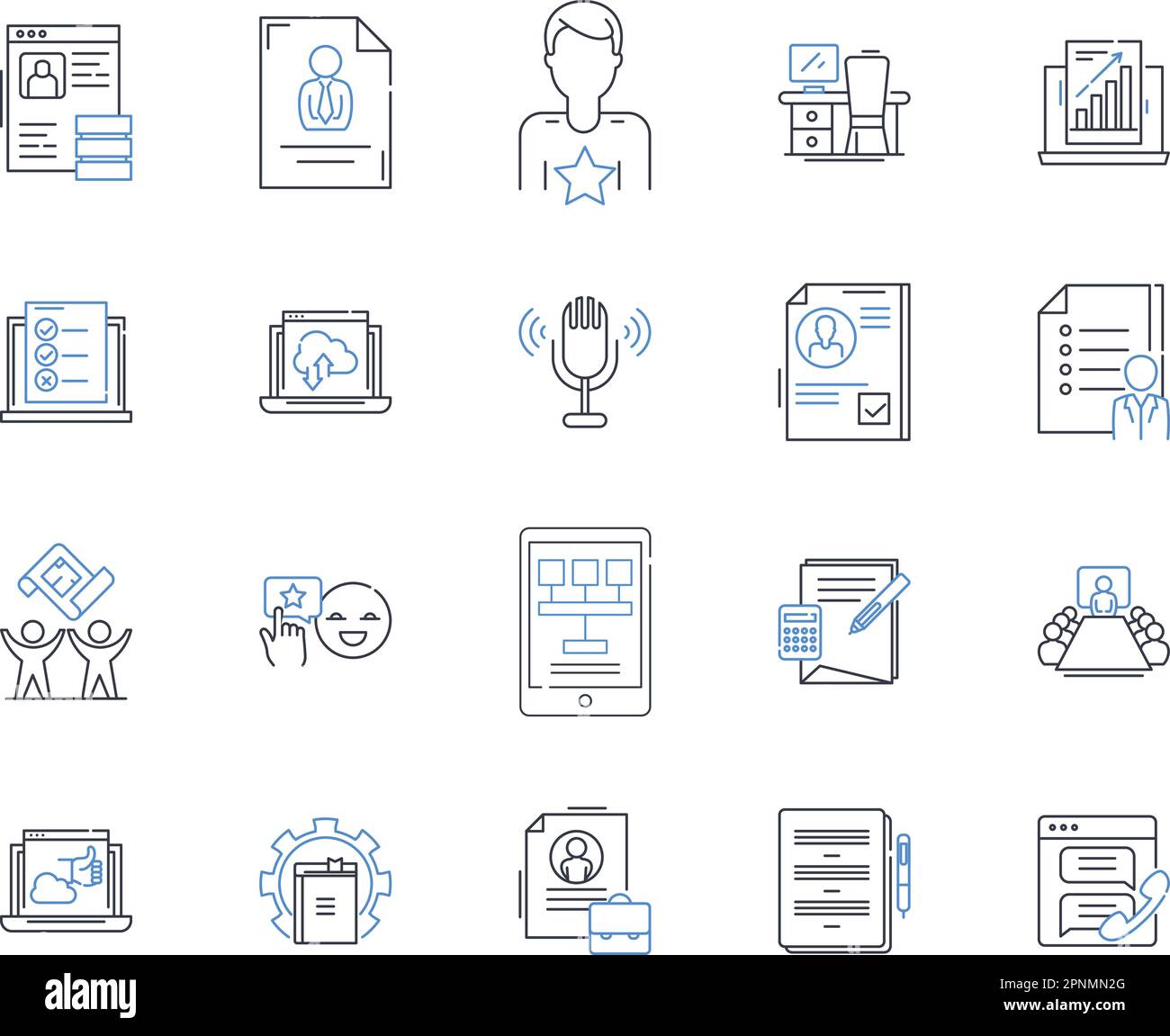 News reporting line icons collection. Journalism, Breaking, Exclusive, Investigative, Headline ...