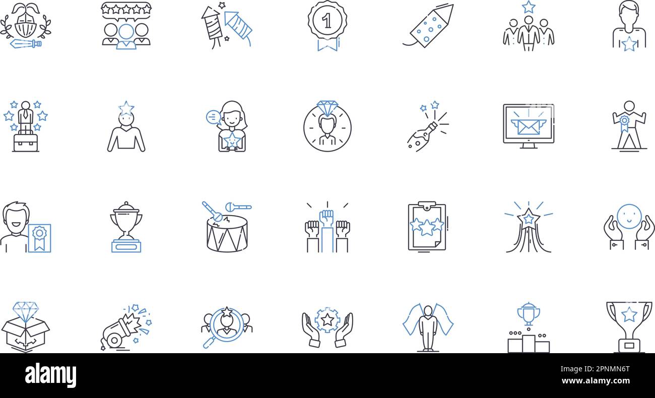 Skilled experts line icons collection. Professionals, Specialists ...