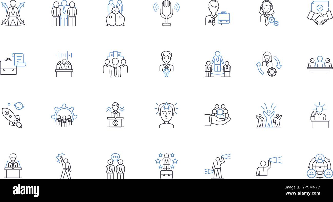 Governance system line icons collection. Accountability, Authority ... Governance system line icons collection. Accountability, Authority ...