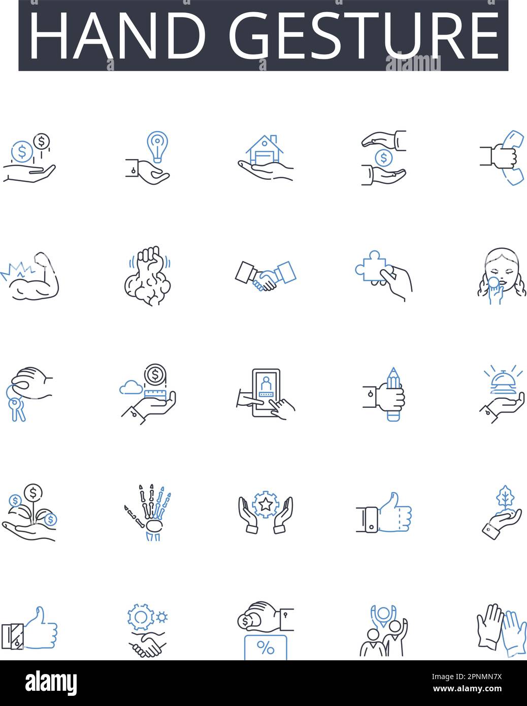 Hand gesture line icons collection. Wham!, Comic, Colorful, Pop, Retro, Icons, Whimsical vector ...