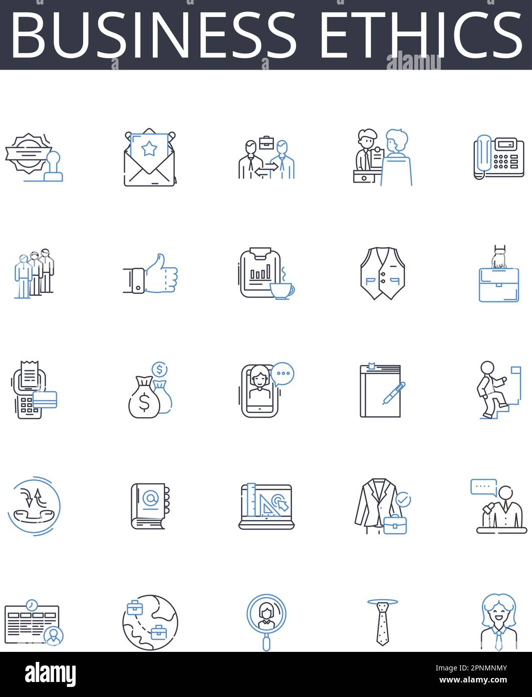 Business ethics line icons collection. Sear, Cooking, Grill, Flame ...