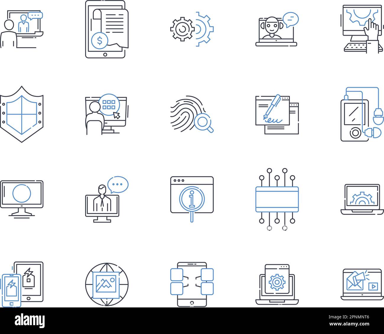 Business Instruments line icons collection. Capital, Profit, Investment ...