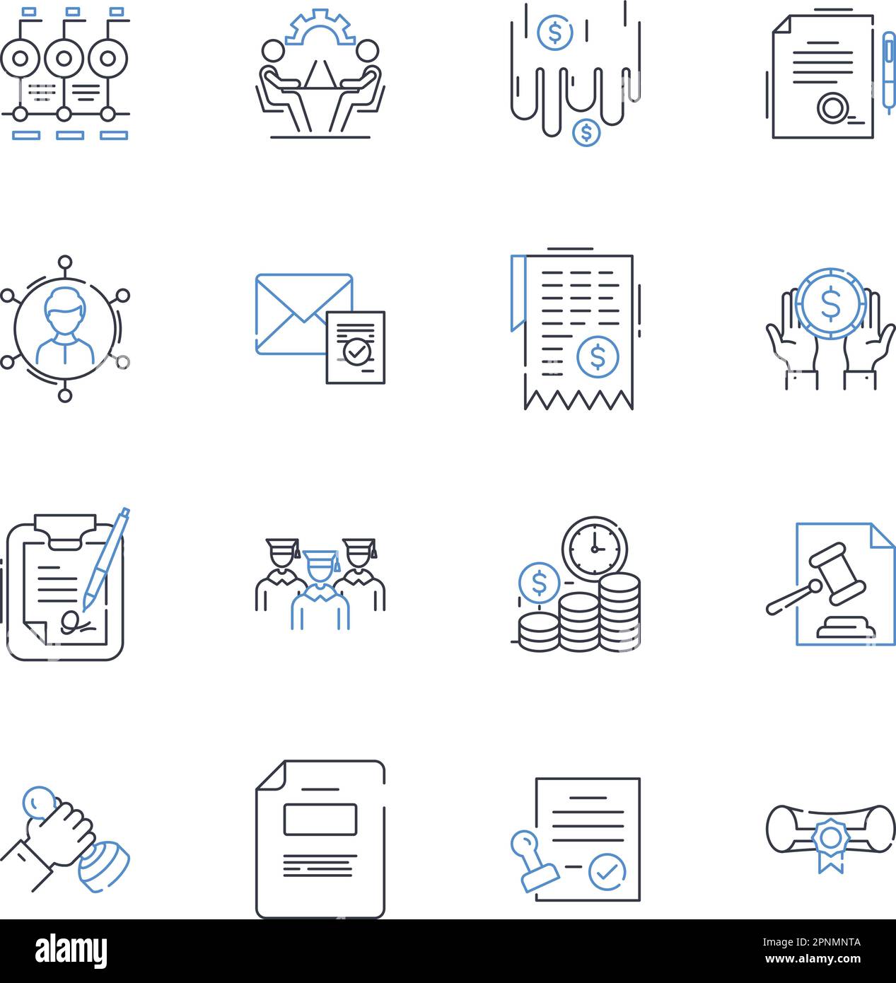 Law firm line icons collection. Advocacy, Counsel, Litigation, Legal ...