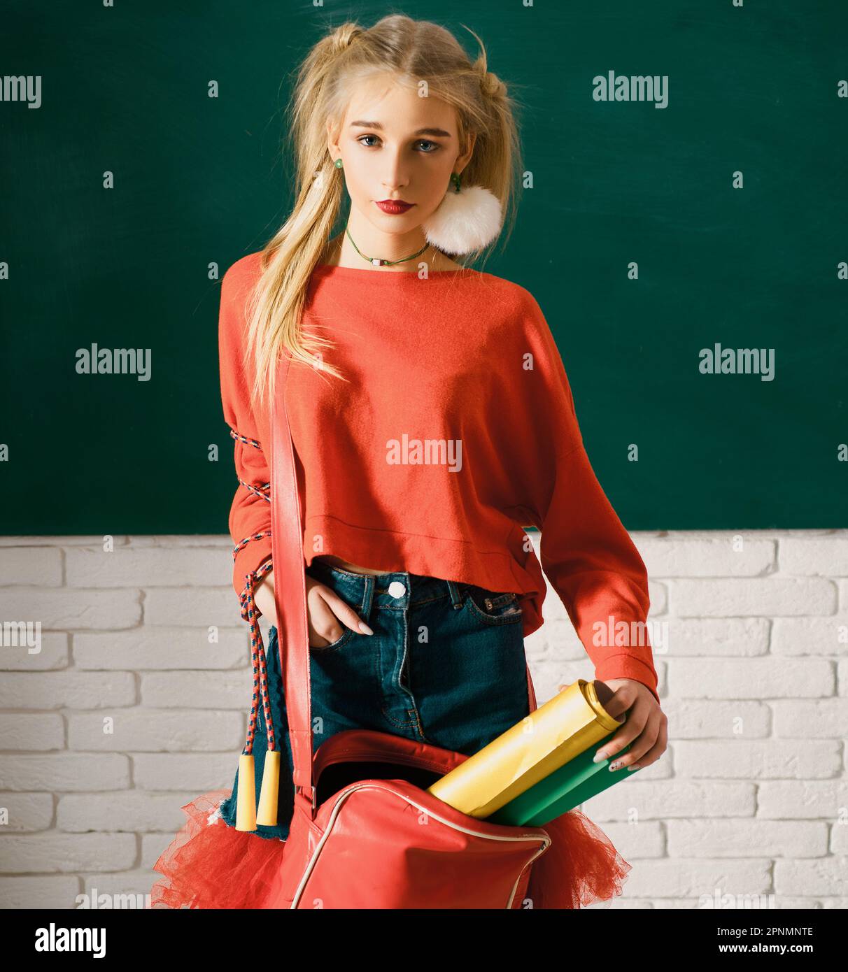 Stylish creative modern girl. Just want have fun. Creative style. Self ...