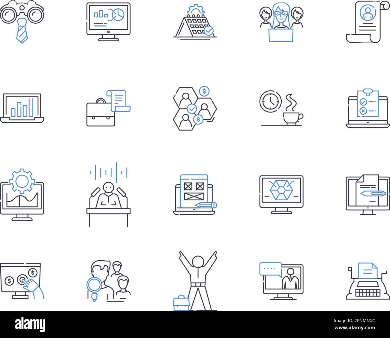 Cohort line icons collection. Community, Group, Tribe, Generation ...